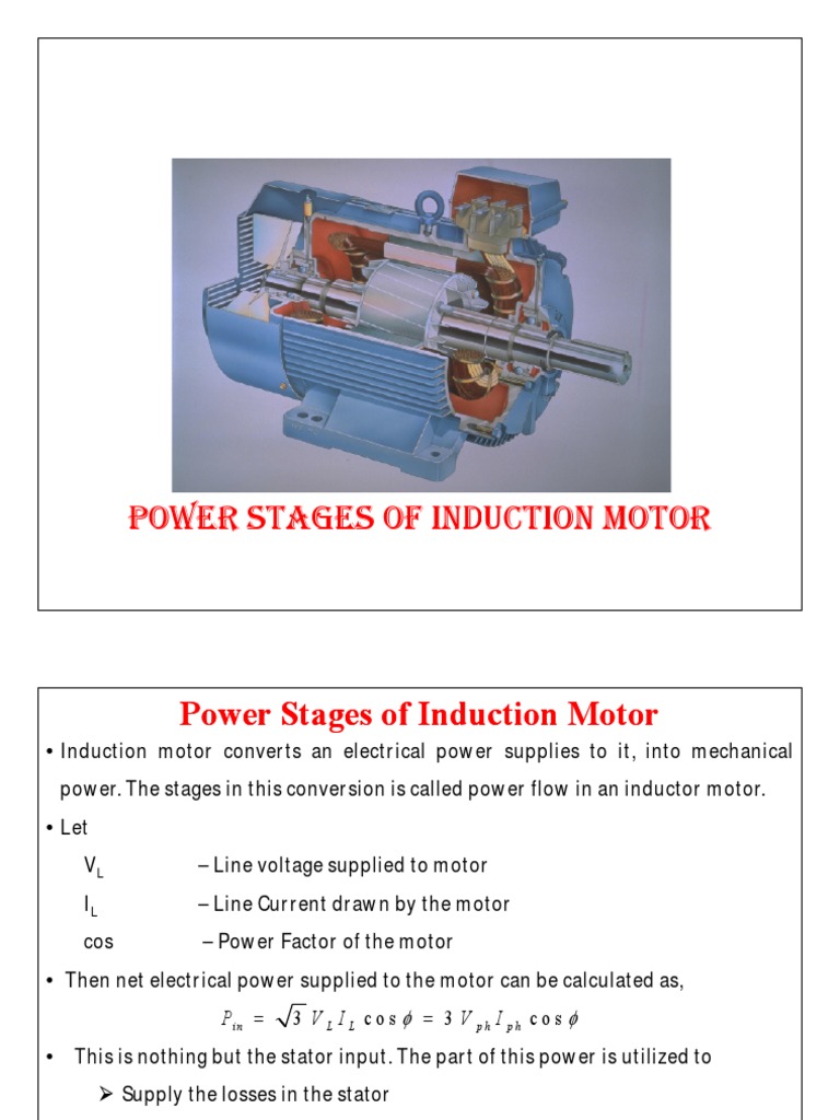 Power Stages of Induction Motor Power Stages of Induction Motor | PDF ...