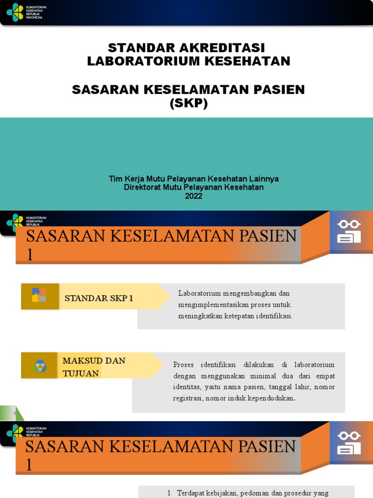 Sasaran Keselamatan Pasien | PDF | Sains & Matematika