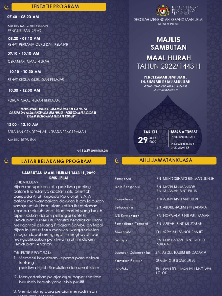 Buku Program Maal Hijrah 2022 | PDF