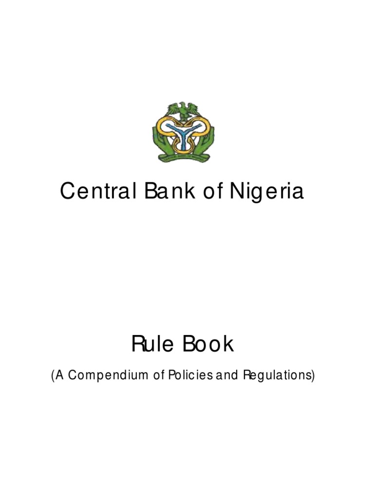 CBN Rule Book Volume 1 | PDF | Capital Requirement | Banks