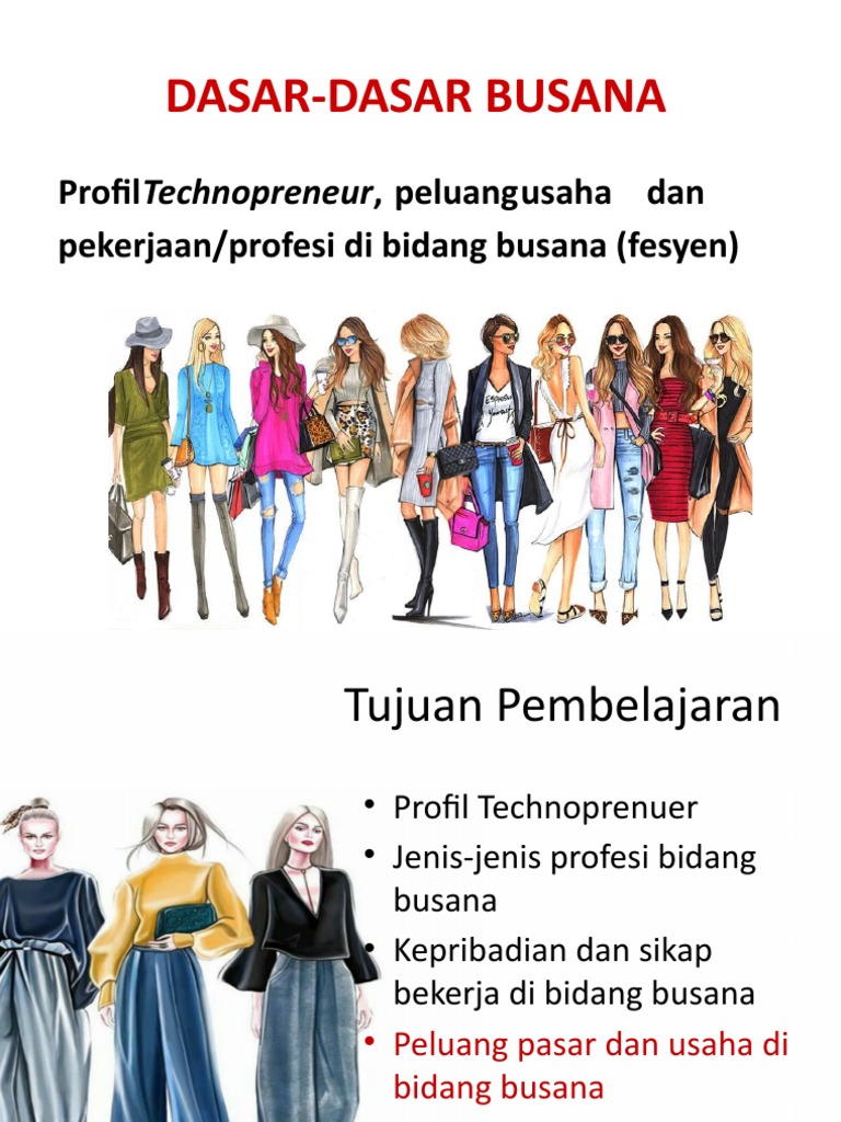 Profesi dan Peluang di Bidang Busana | PDF