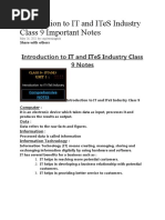 Chapter - Introduction To IT-ITes Industry Class 9 | PDF | Ct Scan ...