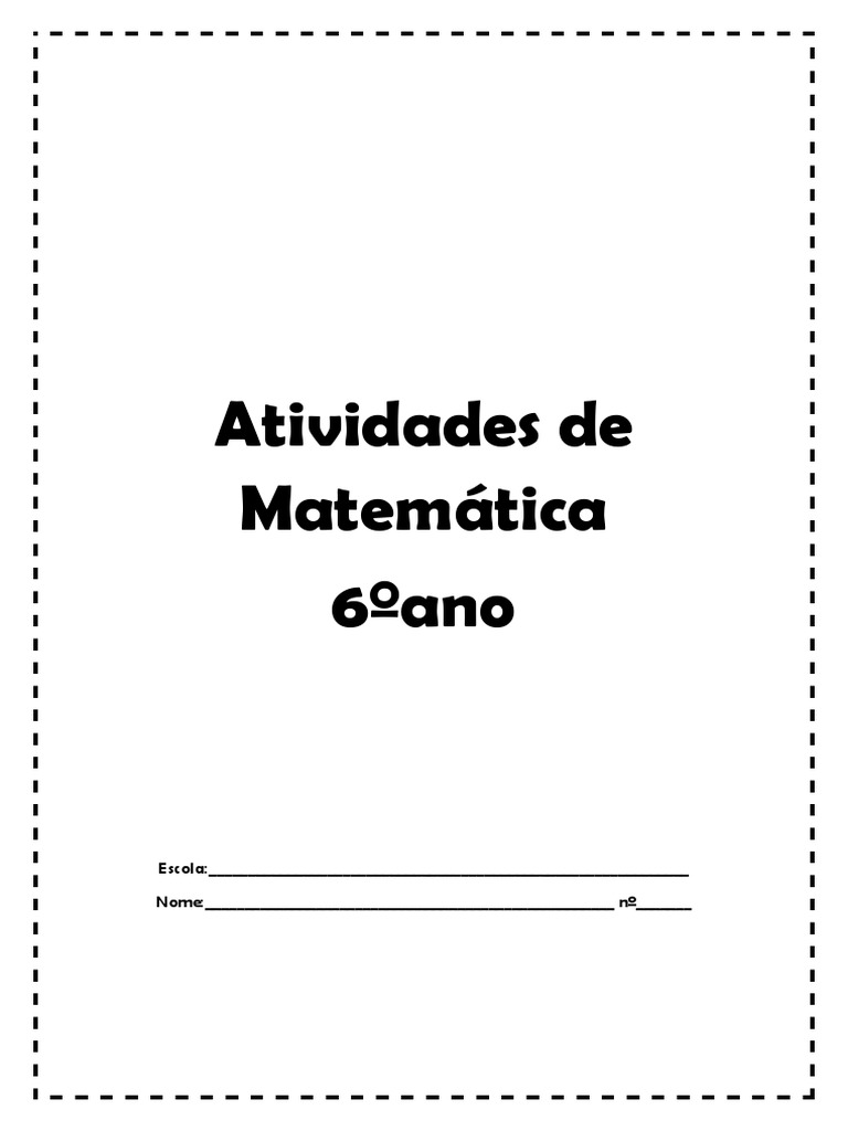 Atividades de Matemática6 | PDF | Triângulo | Polígono