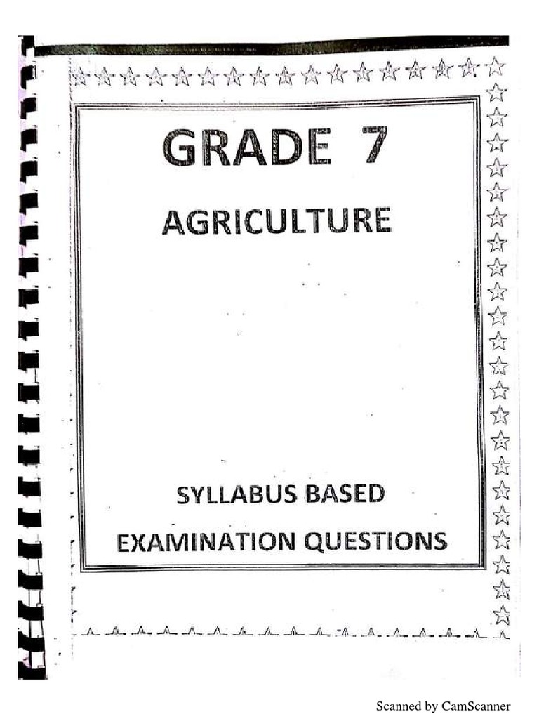 Agriculture Grade 7 Revision | PDF