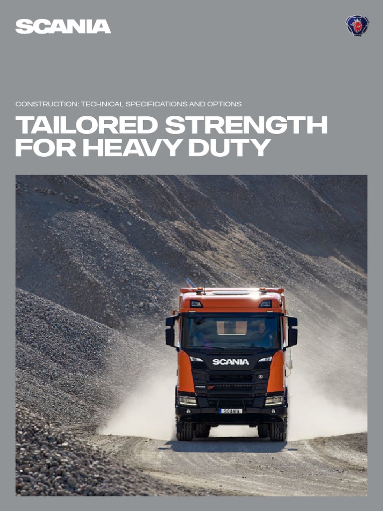 Brochure Scania Construction Tailored Strength For Heavy Duty | PDF ...