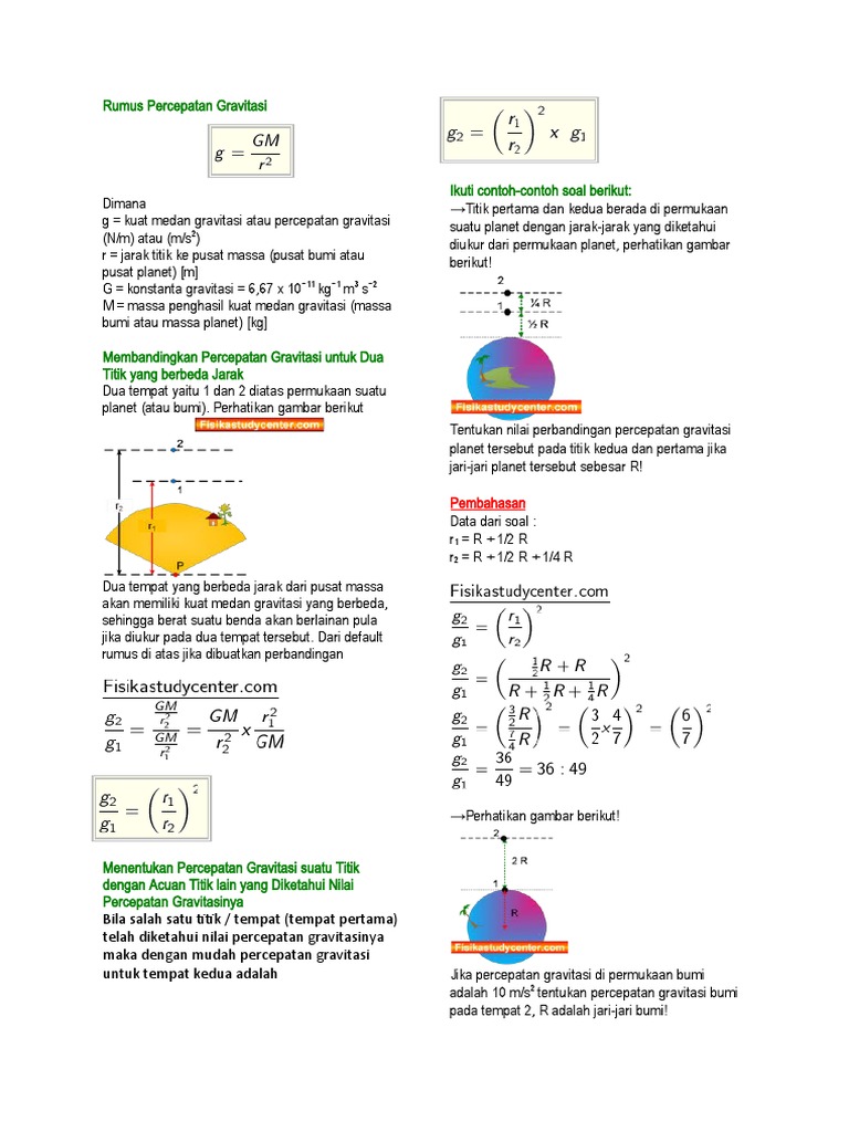 Latihan Soal HK Gravitasi | PDF | Sains & Matematika | Dewasa Muda