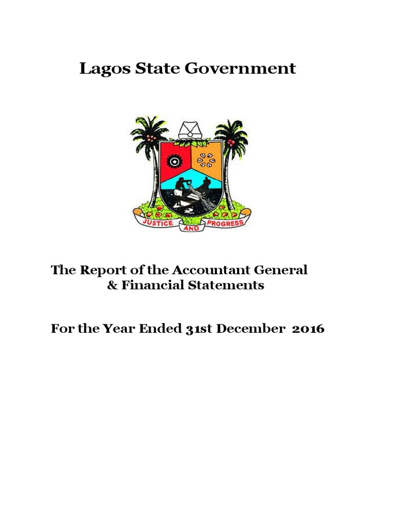 Lagos State Audited Financial Statements, 2016 | PDF | Financial ...