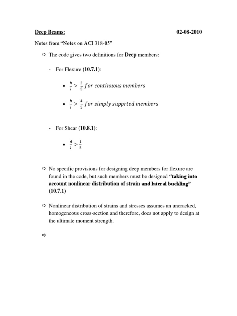 Deep Beams | PDF | Technology & Engineering