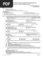 Customs Exam Paper for Inspectors | PDF | Customs | Goods