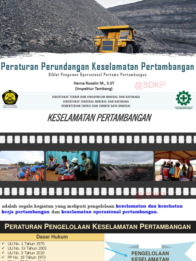 Peraturan Perundangan Keselamatan Pertambangan - 27072021 | PDF