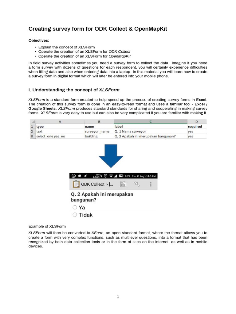 05 Membuat Formulir Survei Untuk Aplikasi ODK Collect & OpenMapKit ...