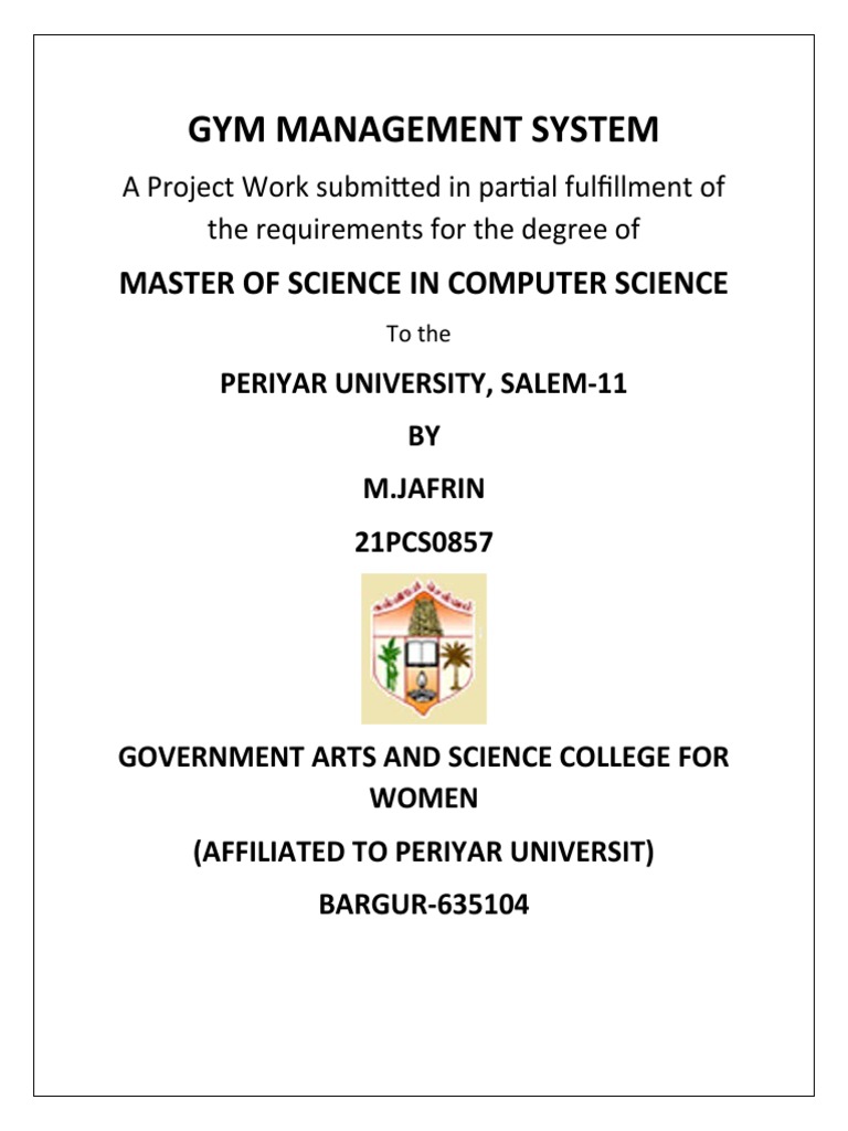 Gym Management System | PDF | Php | World Wide Web