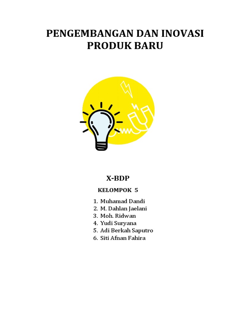 Pengembangan Dan Inovasi Produk Baru | PDF
