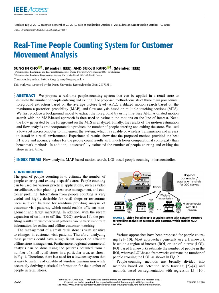 Real-Time People Counting System For Customer Movement Analysis | PDF ...