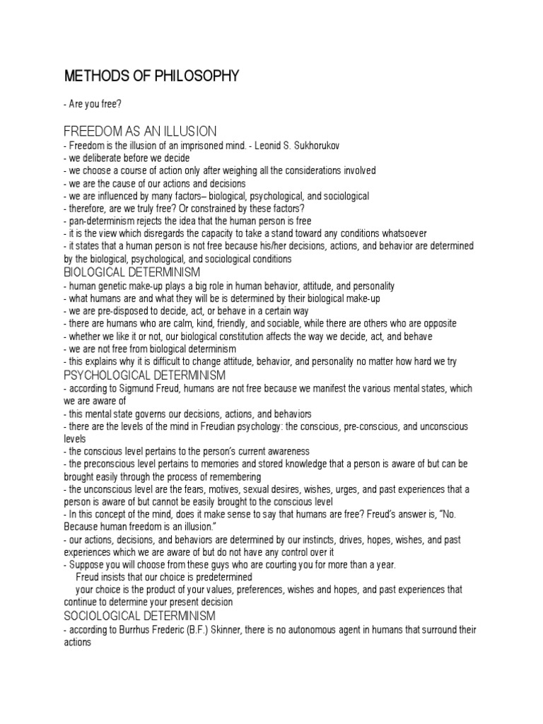 Methods of Philosophy: Exploring Biological, Psychological and ...