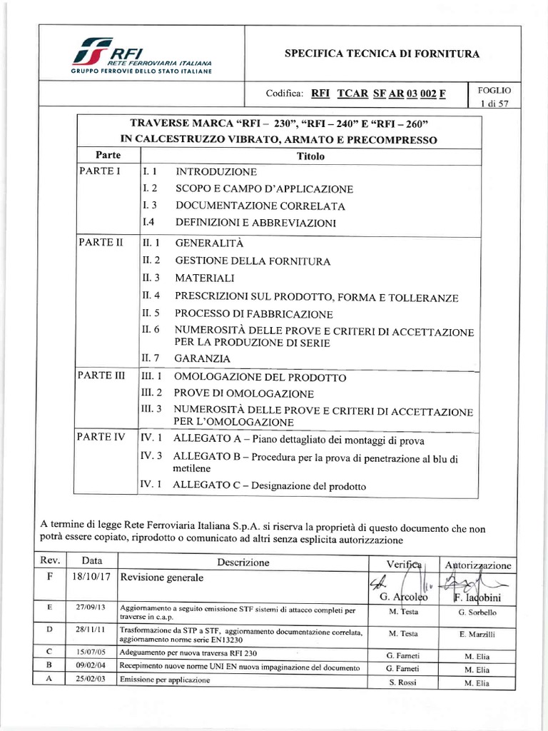 RFI TCAR SF AR 03 002 F (Traverse RFI 230-240-260) | PDF
