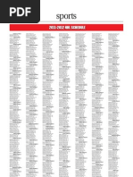 Winnipeg Jets 2025-26 Schedule PDF | PDF | Ice Hockey | National Hockey ...