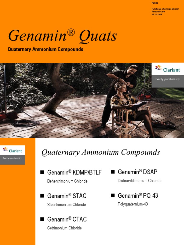 Genamin Quats Presentation - Essential Ingredients, Inc | PDF ...