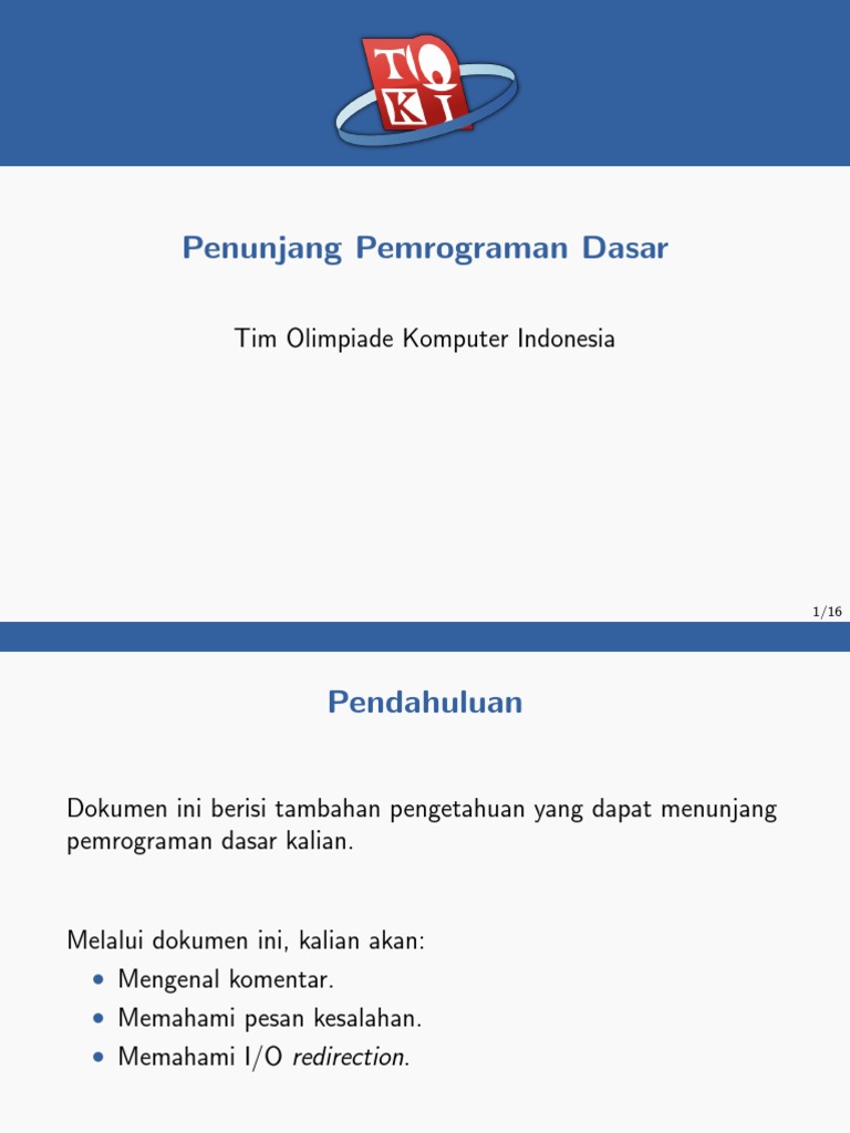 Panduan Pemrograman Dasar C++ | PDF