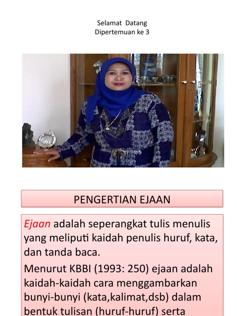 Materi 2 Ejaan | PDF | Seni & Disiplin Bahasa