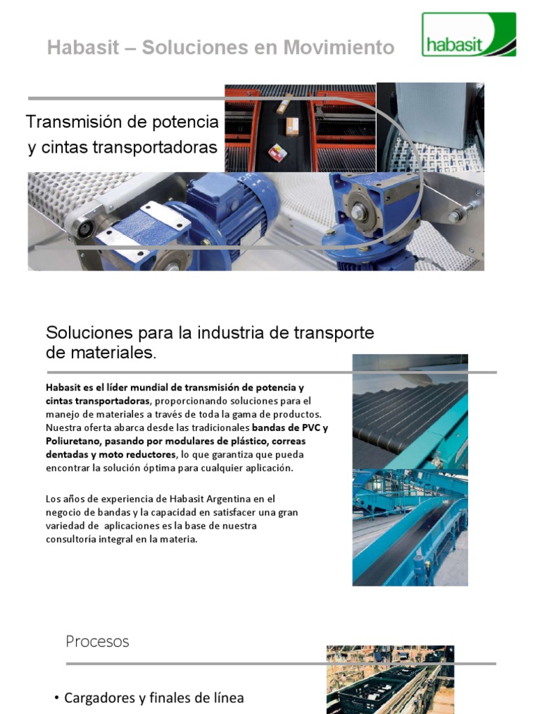 Habasit Argentina | PDF | Engranaje | El plastico