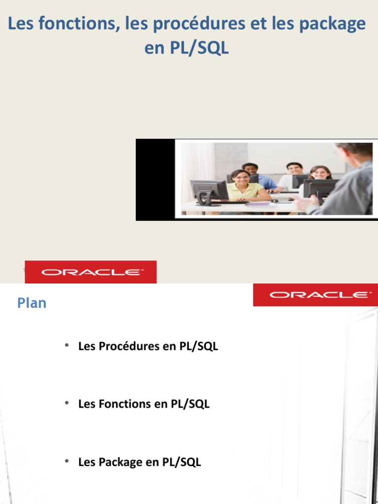 Fonctions et Packages en PL/SQL | PDF | PL/SQL | Informatique