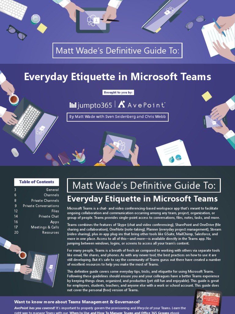 Everyday Etiquette in Microsoft Teams: Matt Wade's Definitive Guide To ...