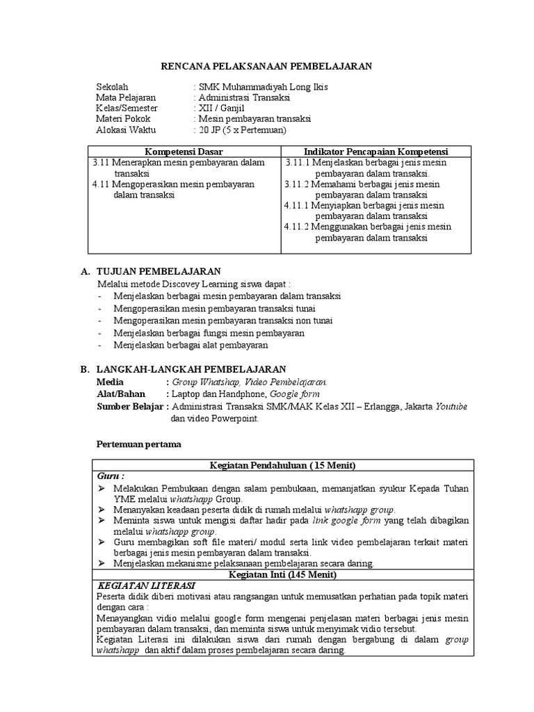 c3-Rpp Adm. Transaksi Xii-3.11 | PDF