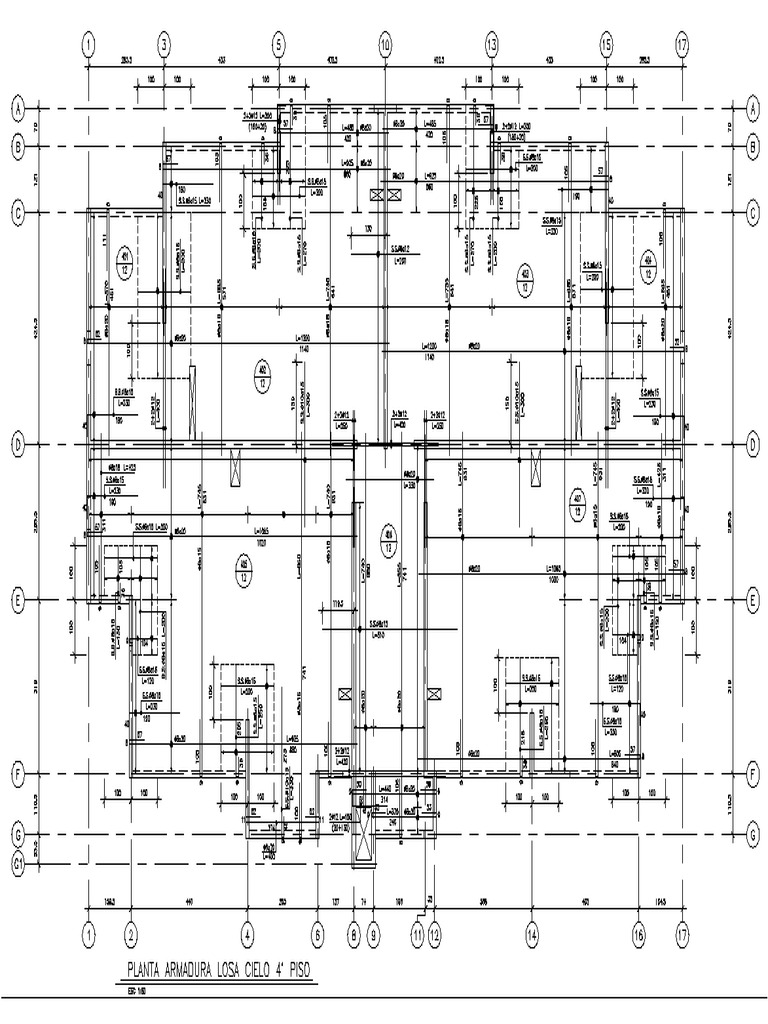 EST_05-1-Planta Armadura Losa Cielo 3° y 4° Piso (09-02-2022)-01 | PDF