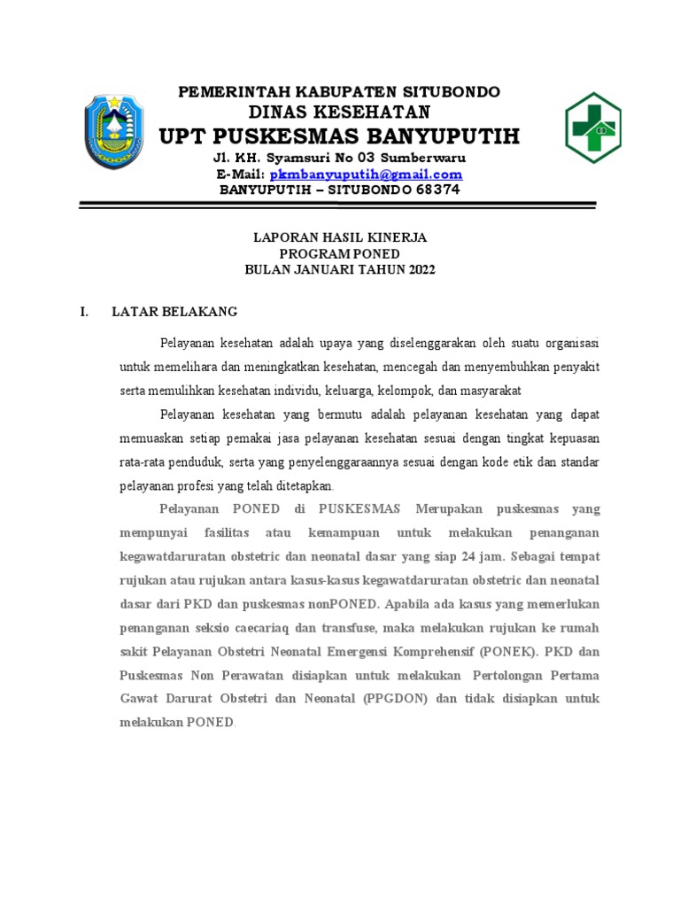 LHK Poned Jan-Juni | PDF