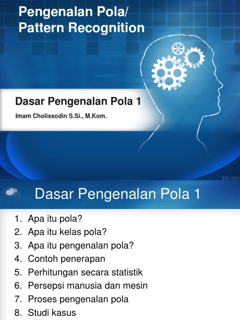 Dasar Pengenalan Pola 1 - EJ - Fix | PDF