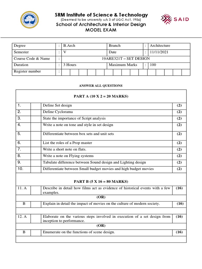 set design model | PDF | Design