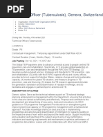 Guide to Applying for WHO Jobs | PDF | Websites | Login