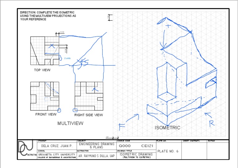 Isometric Multiview: Top View | PDF