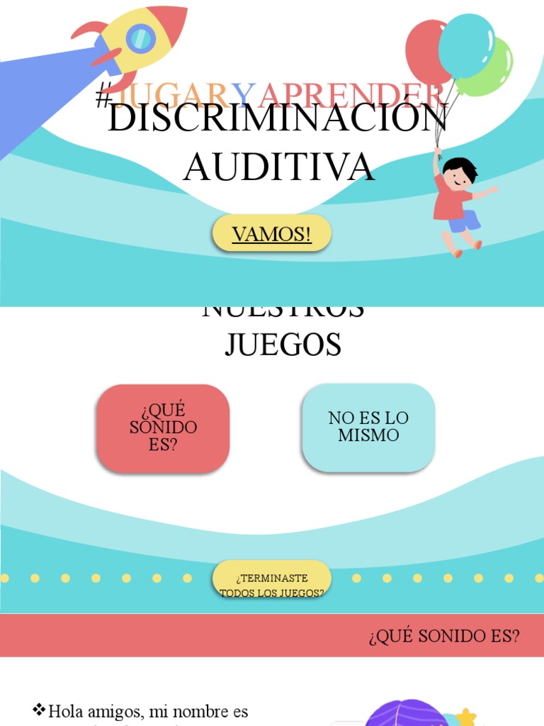 Juegos de Sonidos para Niños | PDF