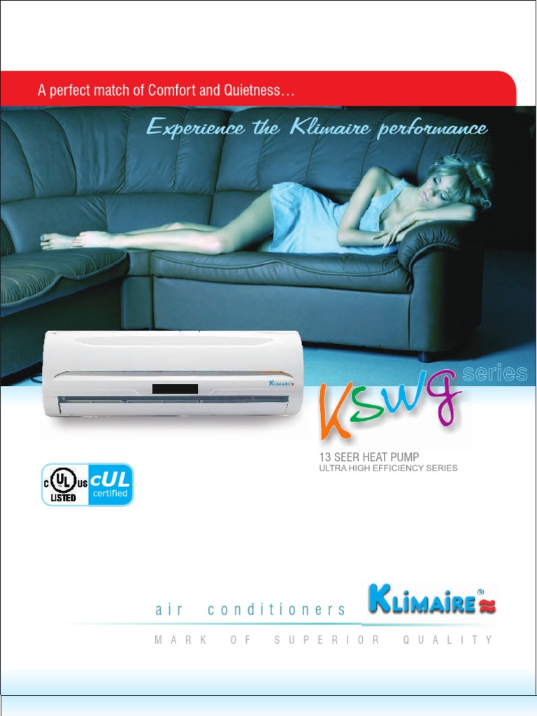 KSWG Bruchure | PDF | Air Conditioning | Hvac