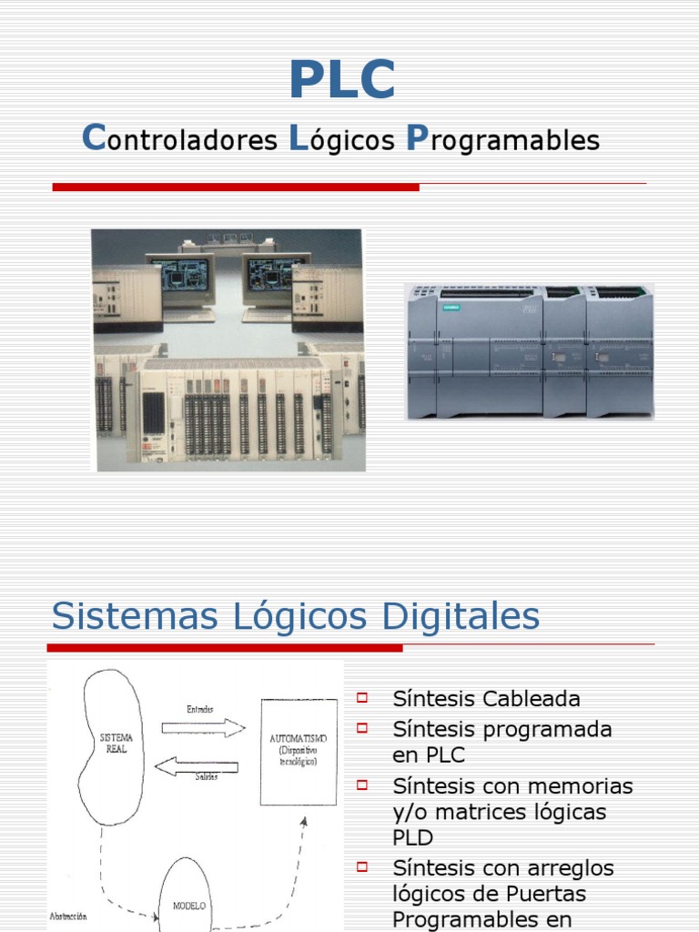 Presentación PLC | PDF | Controlador lógico programable | Lenguaje de programación