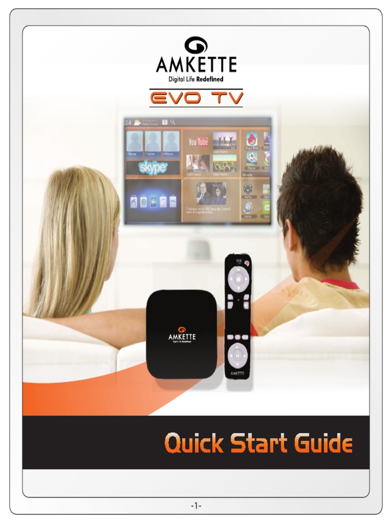 EvoTv Quick Start Guide | PDF | Hdmi | Usb