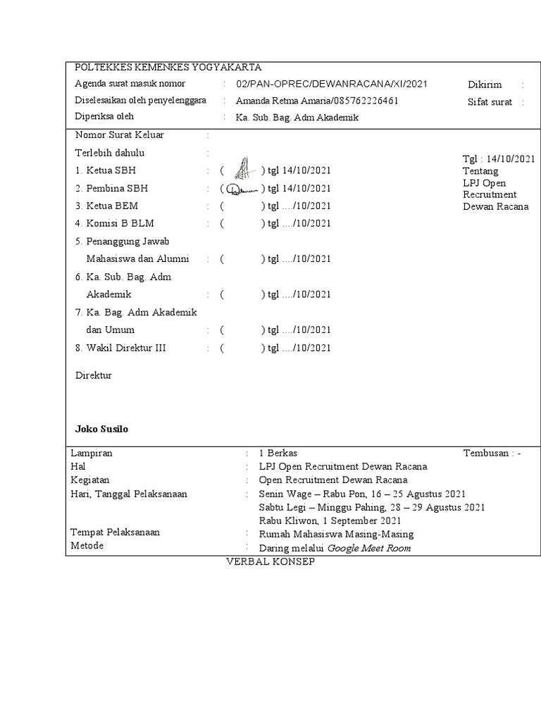 VK LPJ Oprec 2021-2 | PDF