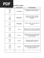 10 Fungsi Menu Insert Pada Microsoft Word | PDF