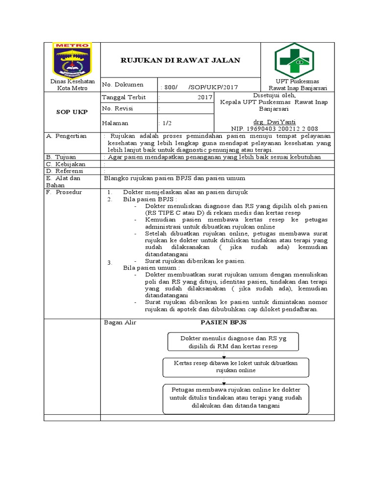Sop Rujukan Rawat Jalan | PDF | Sains & Matematika