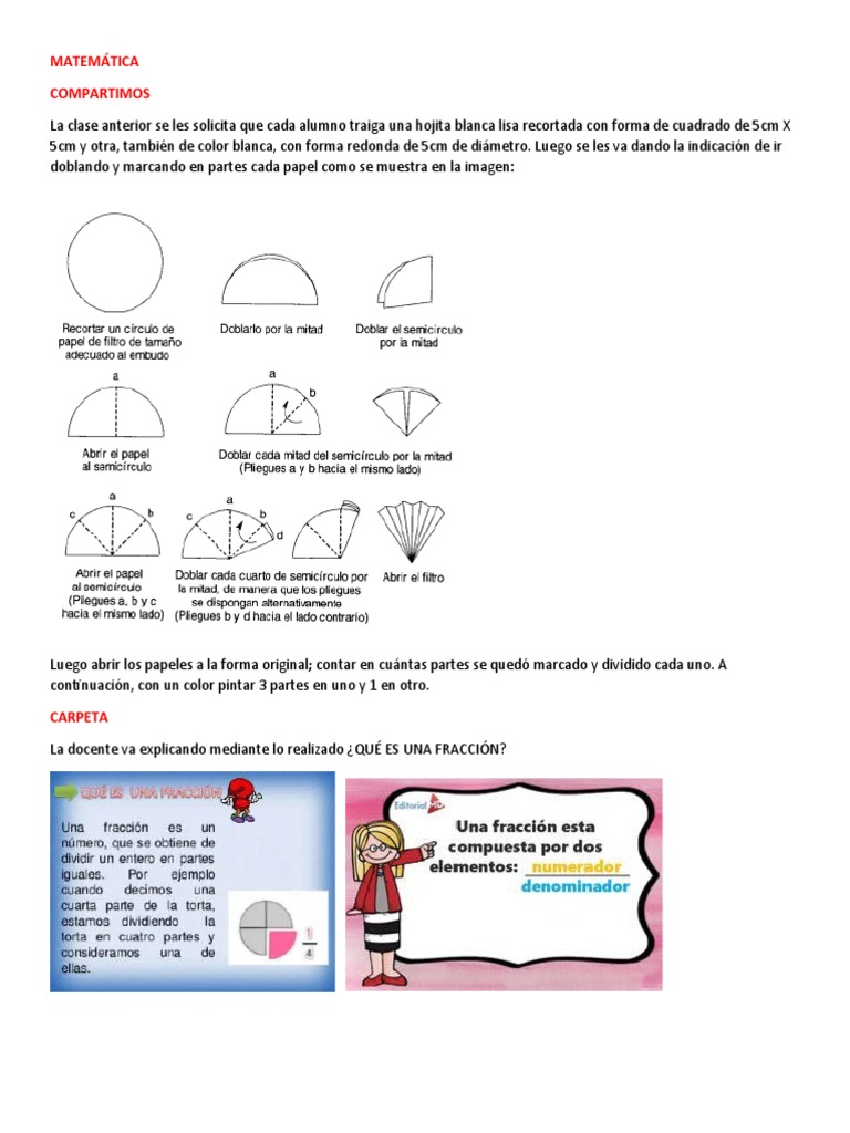 Hoja De Trabajo De Fracciones Iniciales Hojas De Actividades De