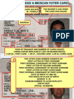 How To Read A Mexican Voter Card | PDF | Mexico | Access Control