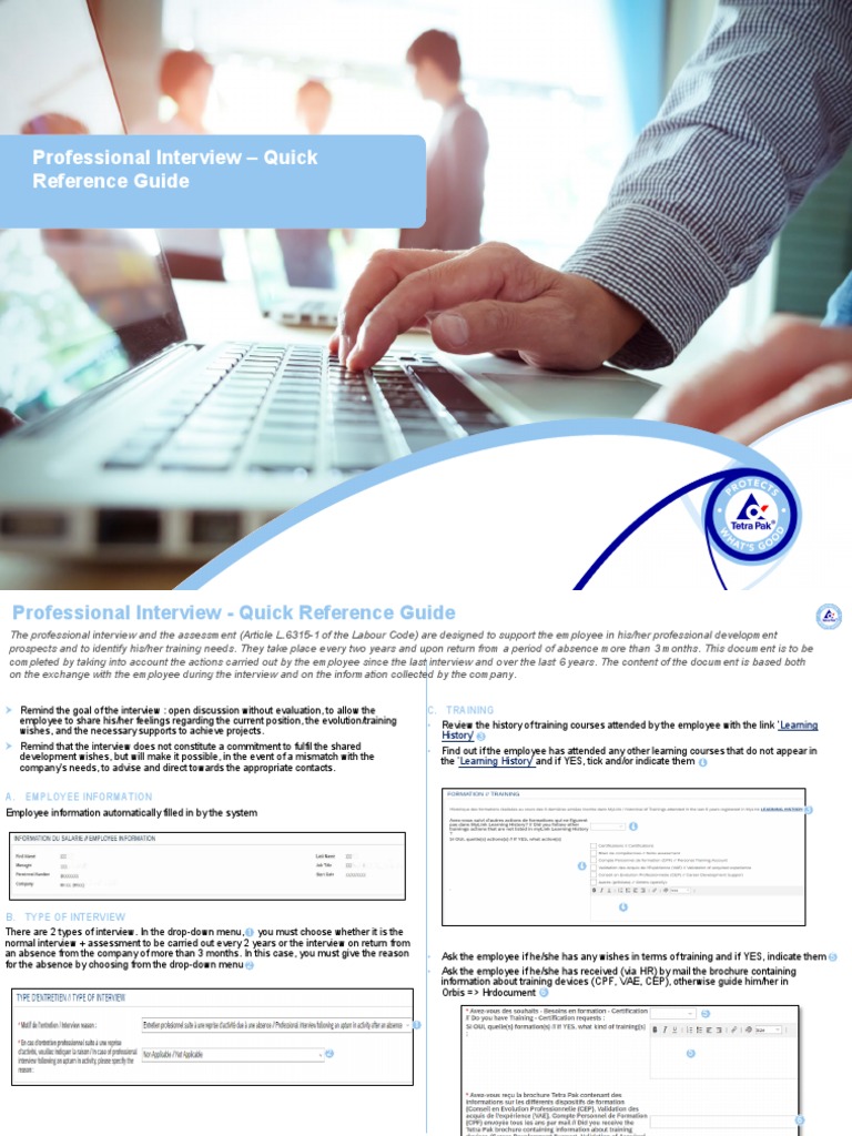 Professional Interview Quick Reference Guide - English Version | PDF | Cognition | Cognitive Science