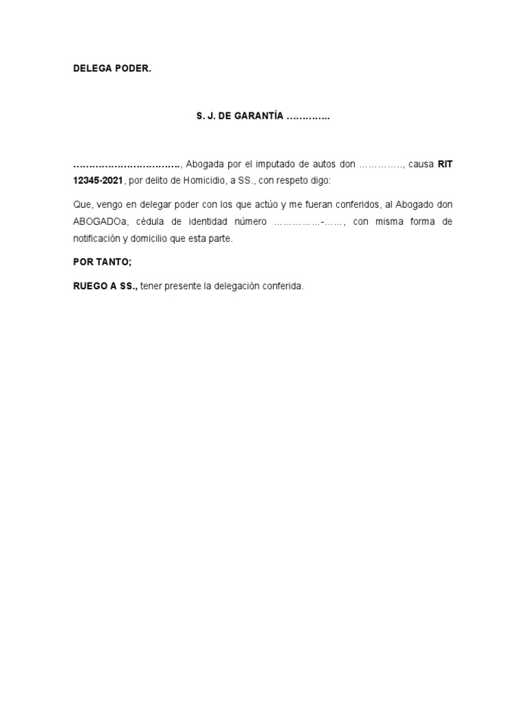 Delega Poder | PDF
