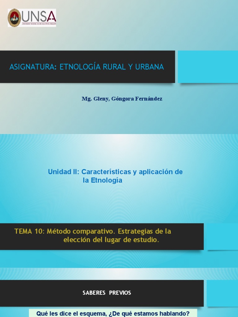 Tema 9, Método Comparativo. Determinar El Lugar de Estudio | PDF ...
