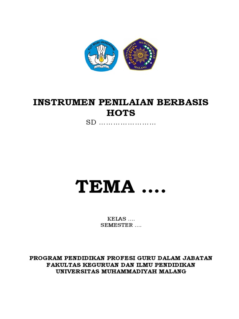 Template Instrumen Penilaian | PDF