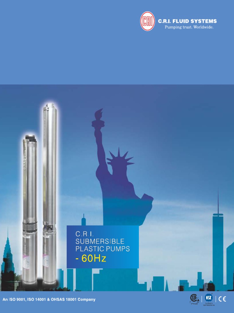 Plastic Sub Pumps Catalog 60Hz - US | PDF | Pump | Water