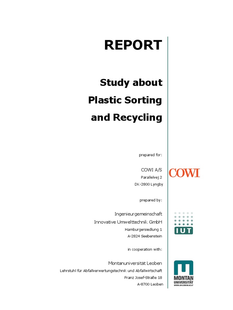 Study About Plastic Sorting and Recycling | PDF | Plastic | Recycling