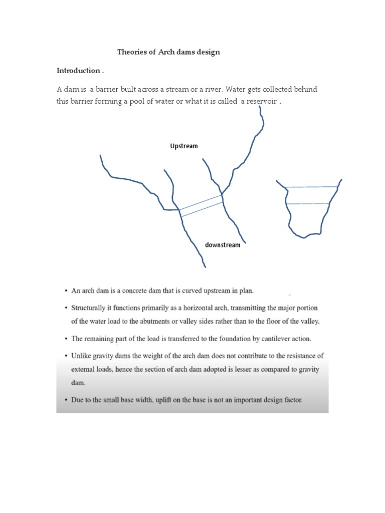 Lecture 5 notes Adva Arch dams Arch dams | PDF | Dam | Civil Engineering
